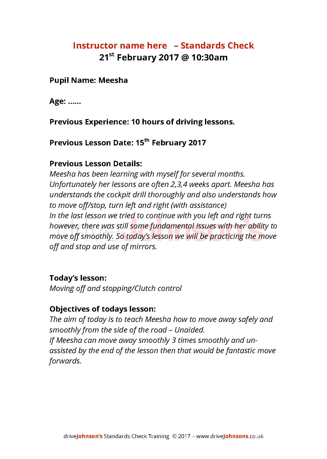 ADI Standards Check Test Training & Essential Information